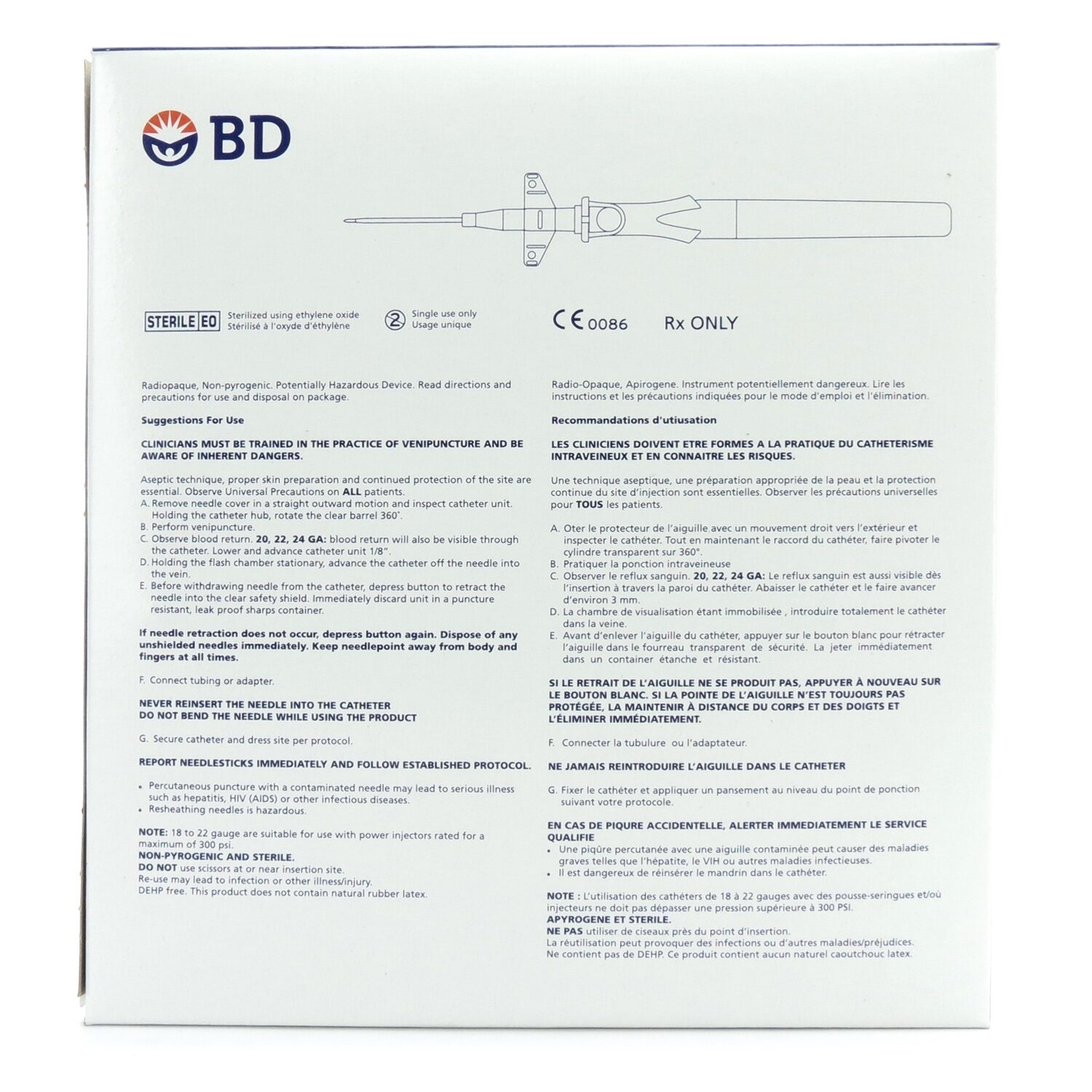 Insyte™ Autoguard™ Peripheral IV Catheter, With Push-button Shielding ...