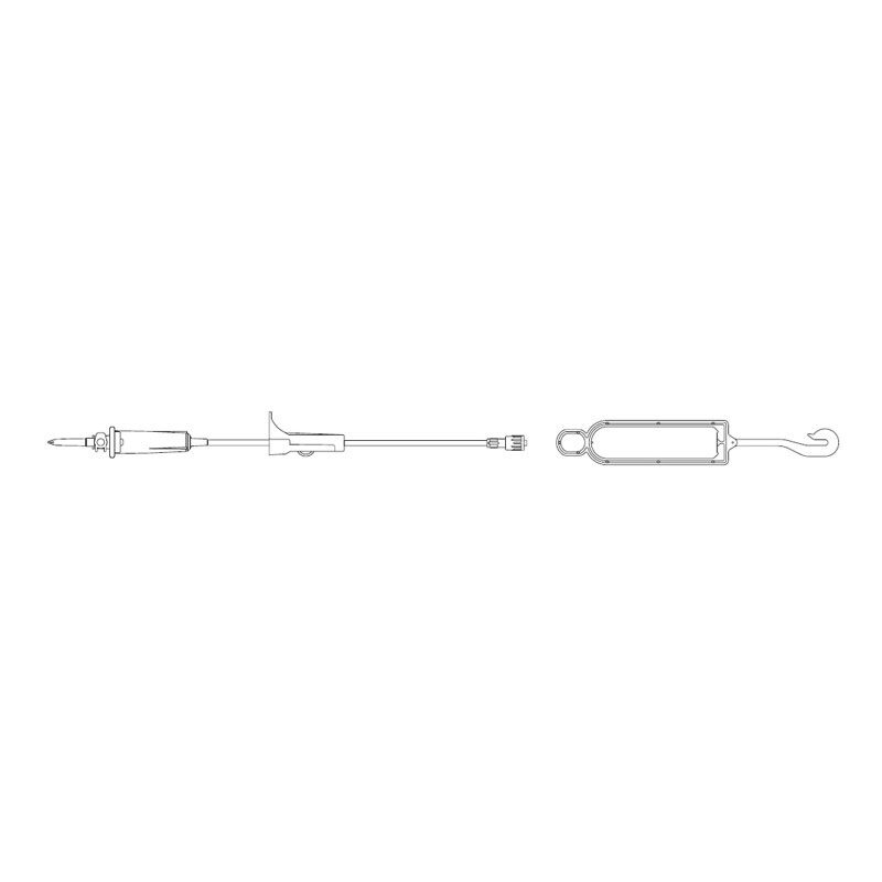 IV Secondary Set, Universal, with Spin-Lock™, 40", 50/Case | McGuff