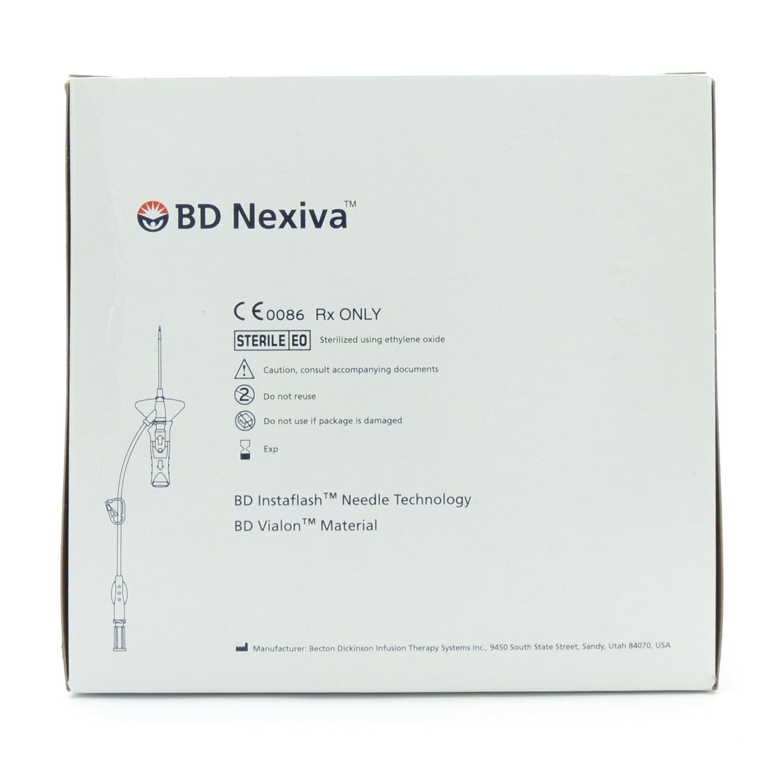 BD Nexiva™ Closed IV Catheter, 20/22/24 G Winged Hub With Single Port ...