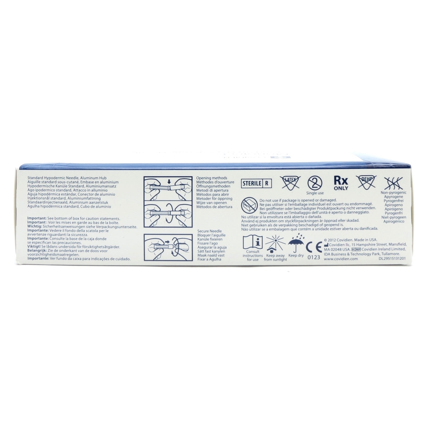 Disposable Needle, Monoject™, Aluminum Hub, Regular Bevel, Sterile, 100 ...
