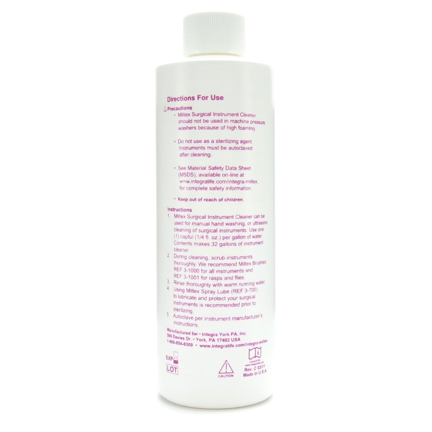 Surgical Instrument Cleaner, 8 Ounce, Miltex®, Each | McGuff