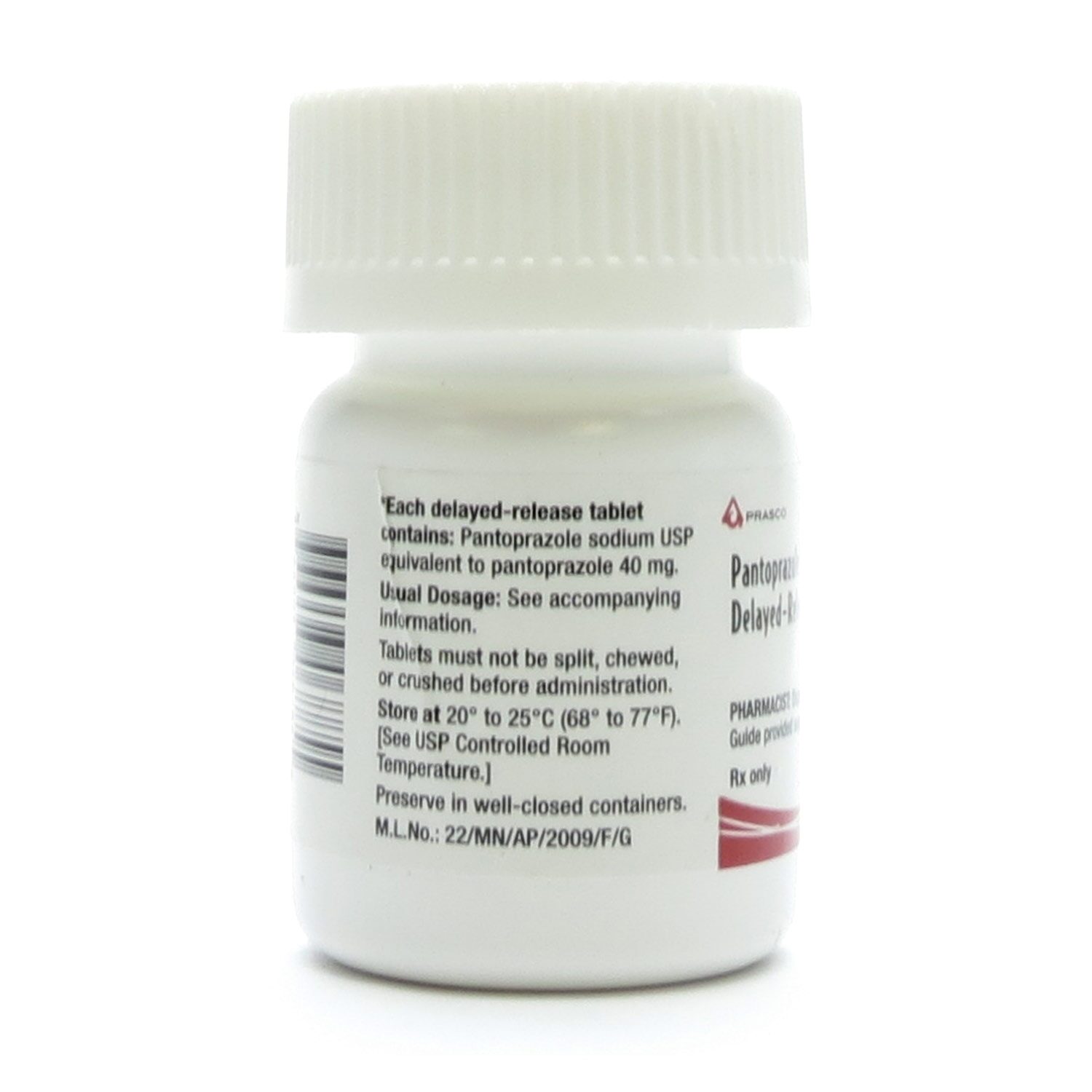 Pantoprazole Sodium DR, 40mg Tablets, 90/Bottle | McGuff