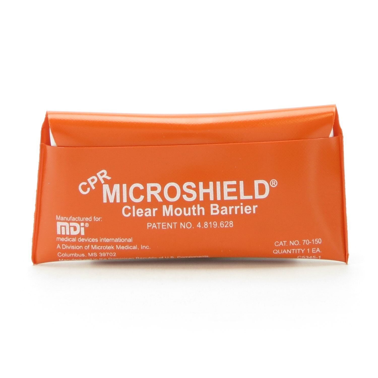Mask, Barrier, C.P.R. Microshield, Disposable, Each | McGuff