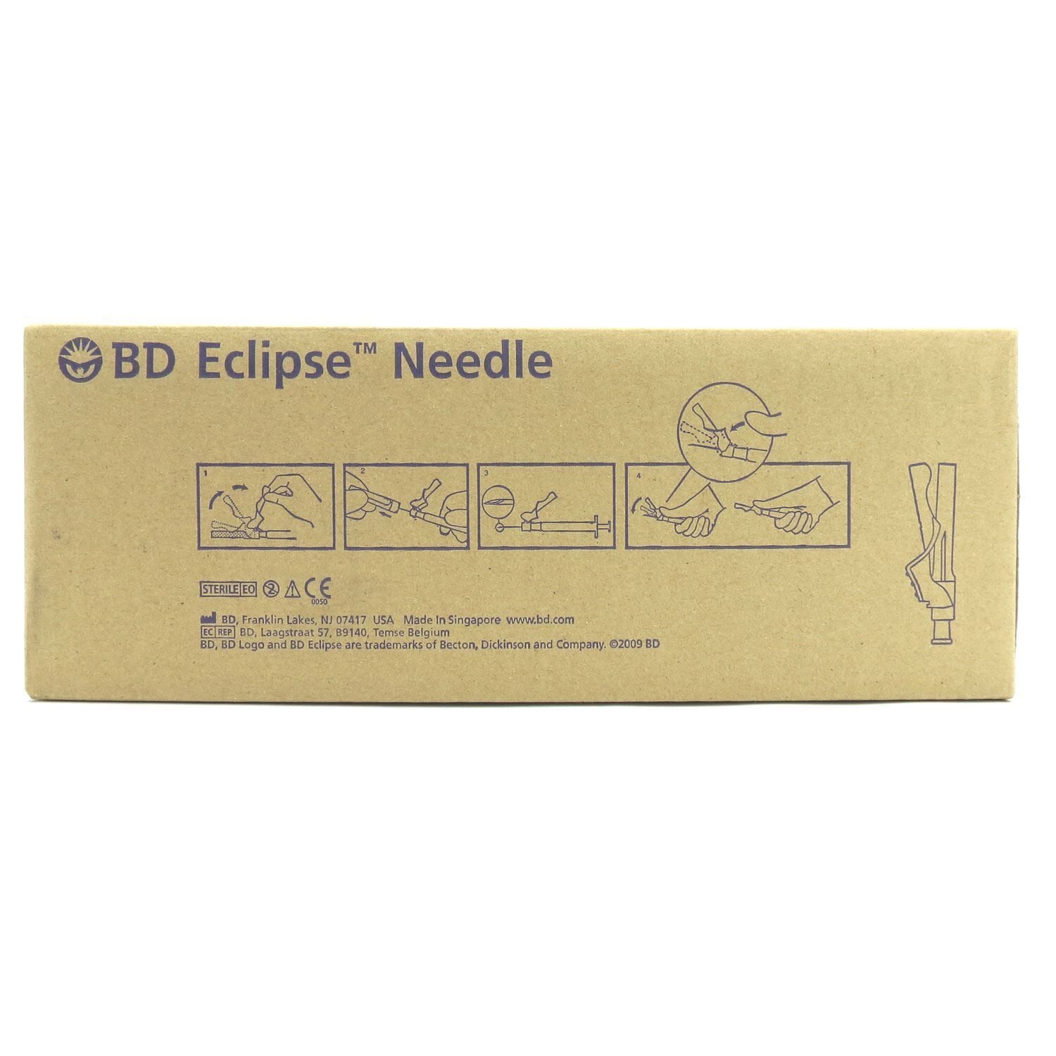 BD Eclipse™ Safety Hypodermic Needles, 100/Box | McGuff