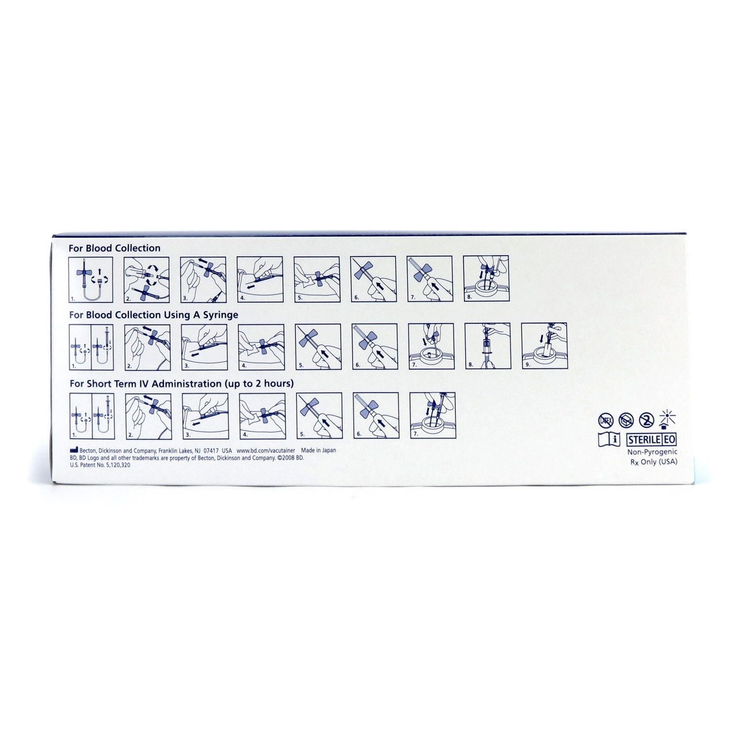 BD Vacutainer® Safety-Lok™ Blood Collection Set, 21/23/25G Winged, 12 ...