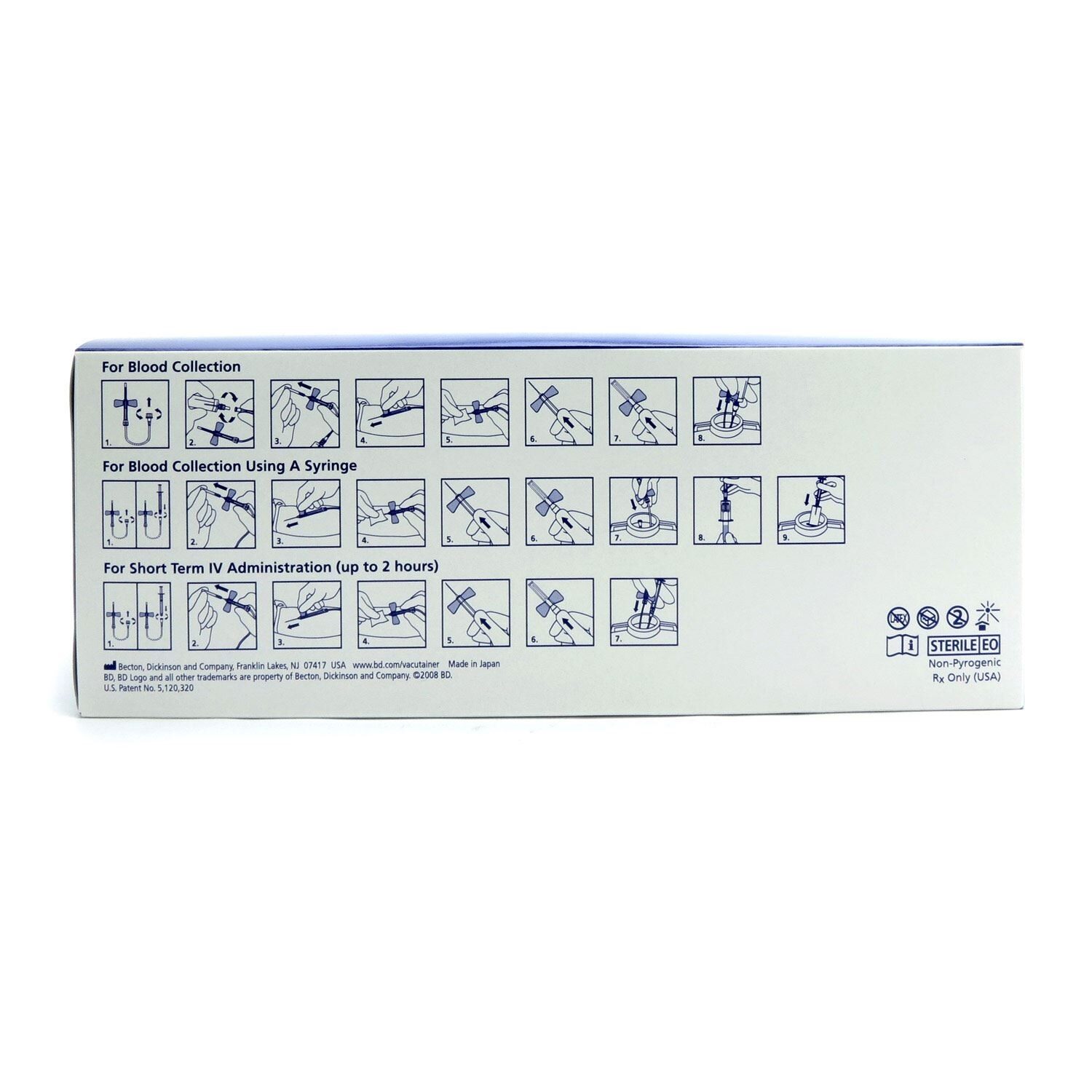 BD Vacutainer® Safety-Lok™ Blood Collection Set, 21/23/25G Winged, 12 ...