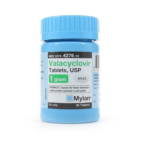 Valacyclovir 1 g Tablet, 30 Count | McGuff