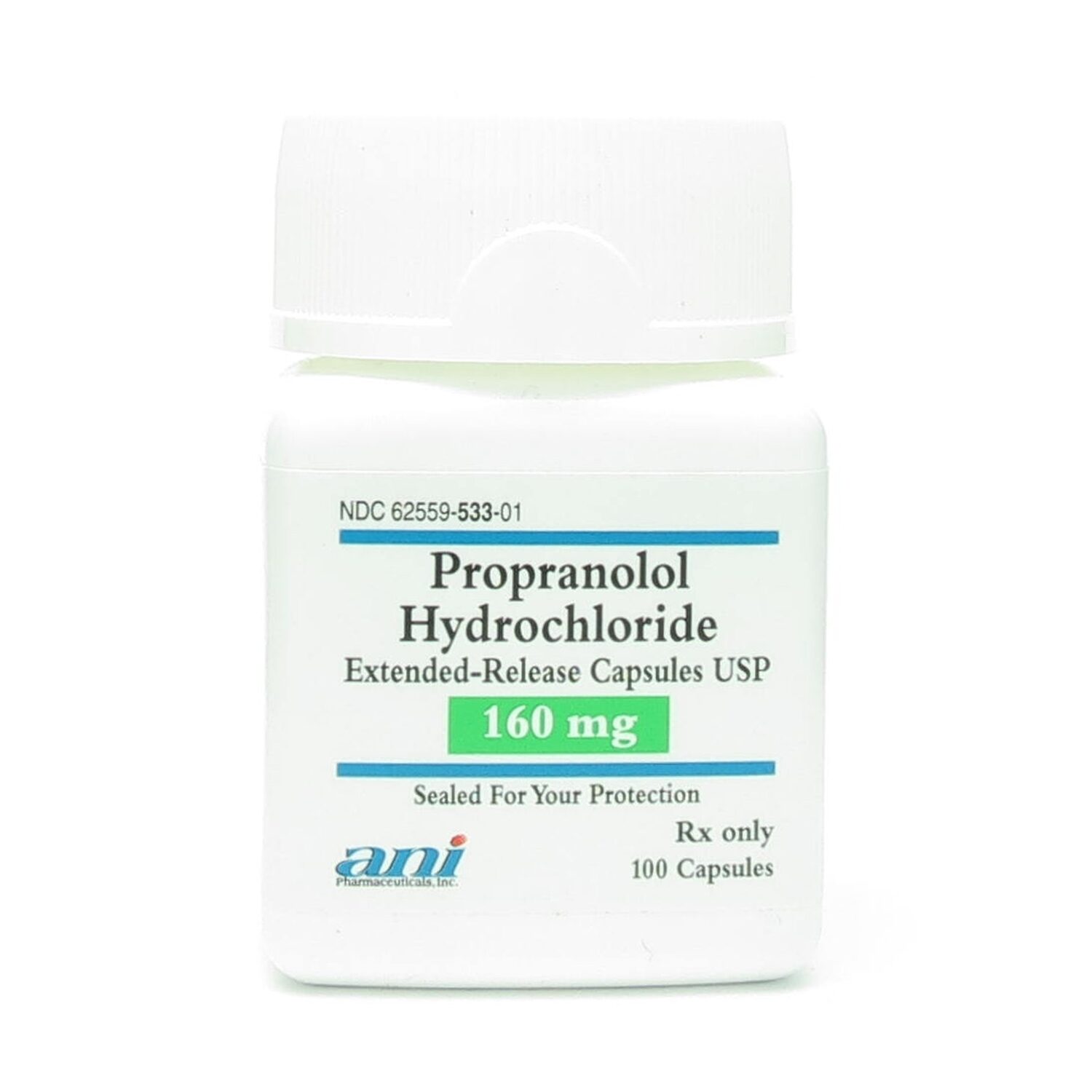 Propranolol HCl, 100 Tablets/Bottle | McGuff
