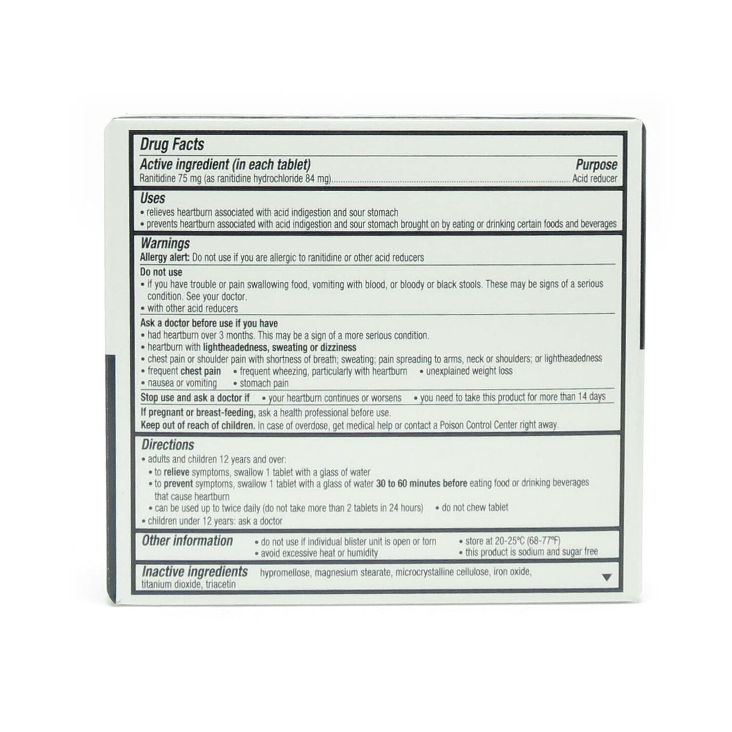 Zantac® 75, 75mg, 30 Tablets/Bottle | McGuff