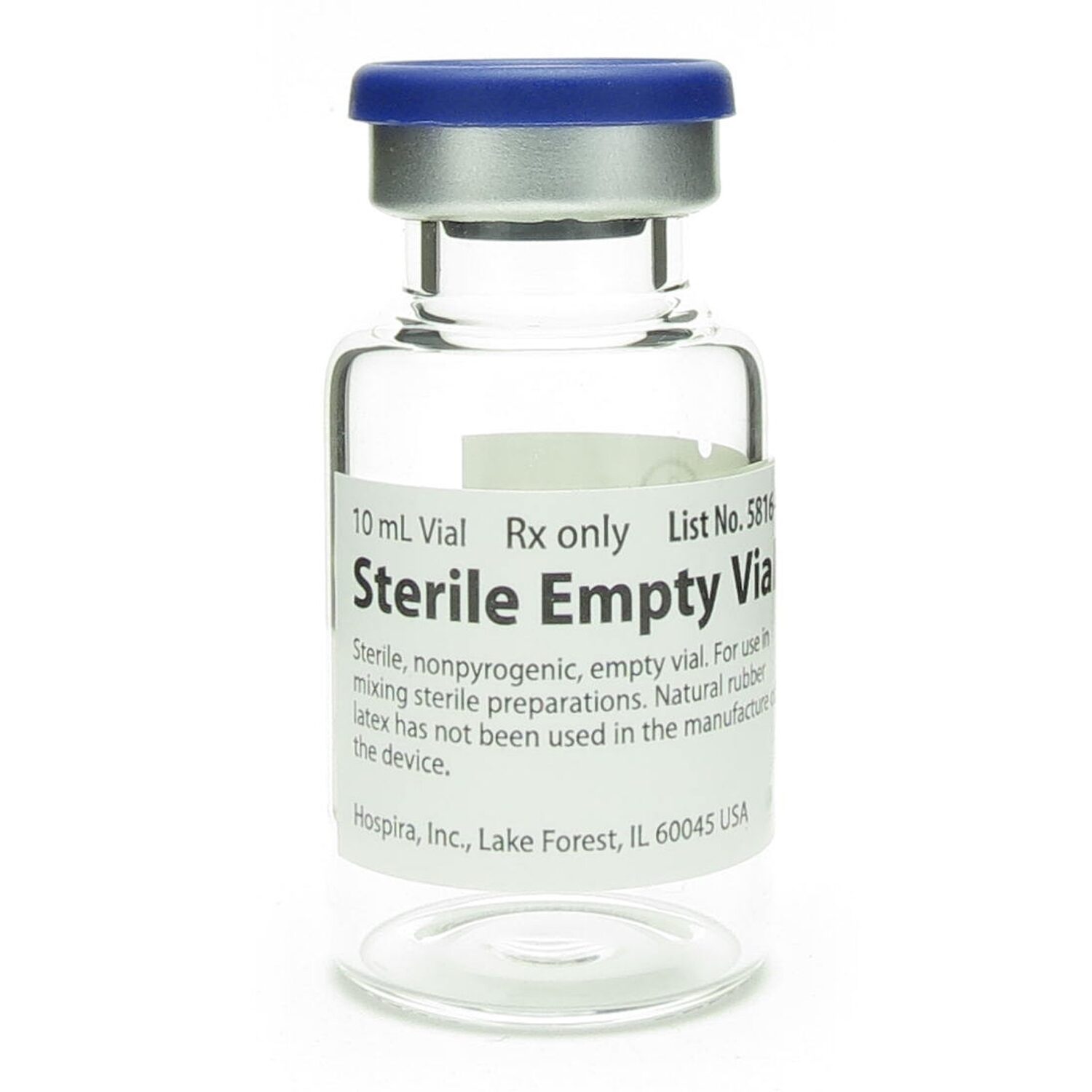 Vials Empty, Sterile, Fliptop, Vial 10mL, 25 Vials/Tray | McGuff