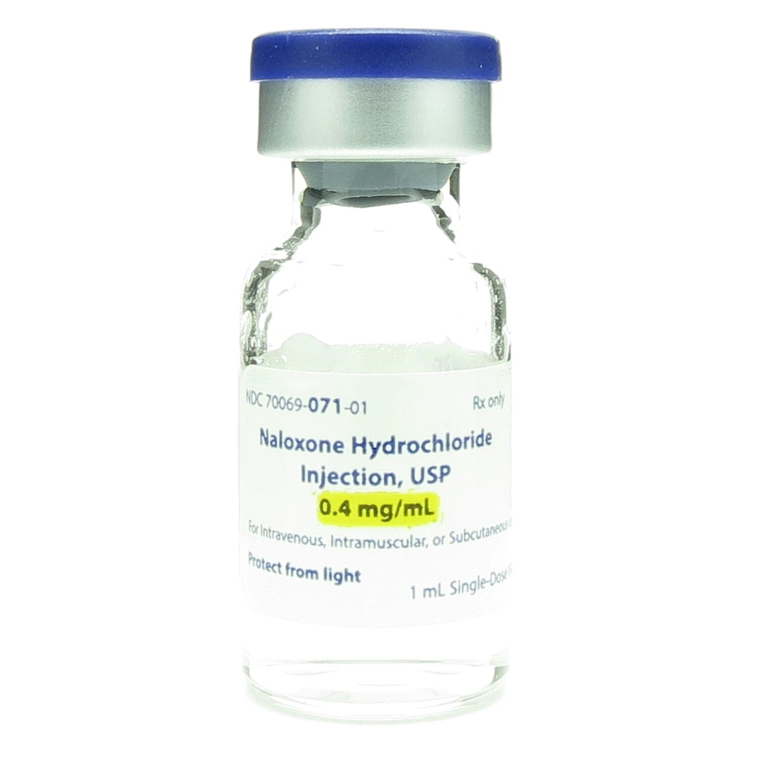 Naloxone HCl, 0.4mg/mL, SDV, 1mL, 10 Vials/Tray | McGuff