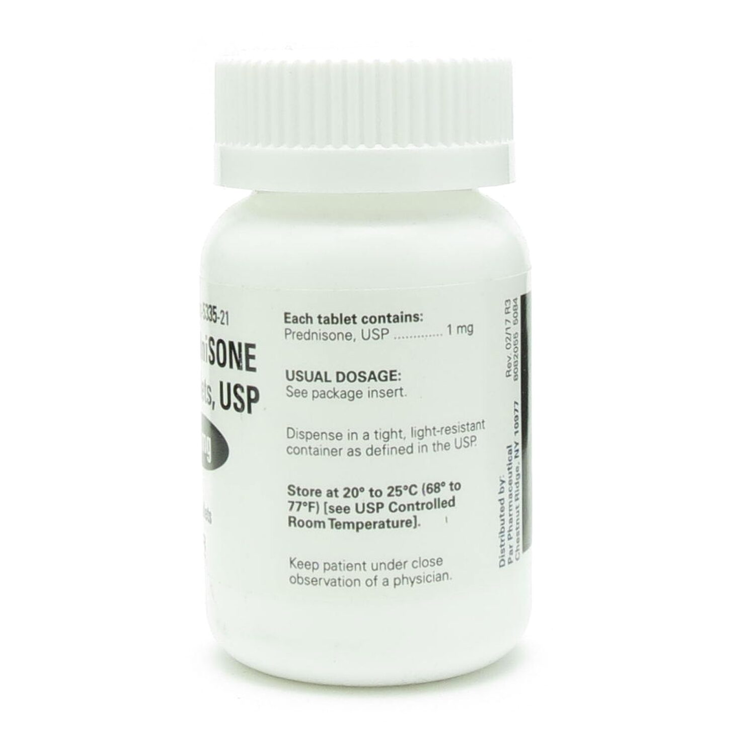 Prednisone, 1mg, 100 Tablets/Bottle | McGuff