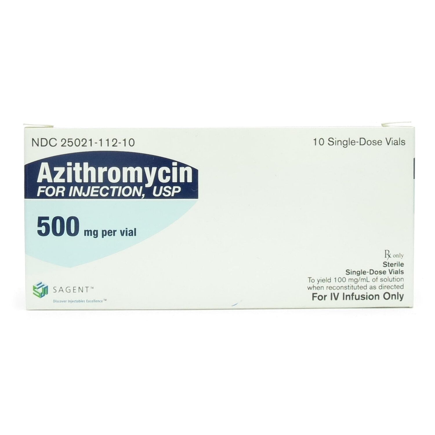 Azithromycin IV, Powder, 500mg/Vial, SDV 10mL, 10 Vials/Tray | McGuff Azithromycin IV, Powder, 500mg/Vial, SDV 10mL, 10 Vials/Tray | McGuff