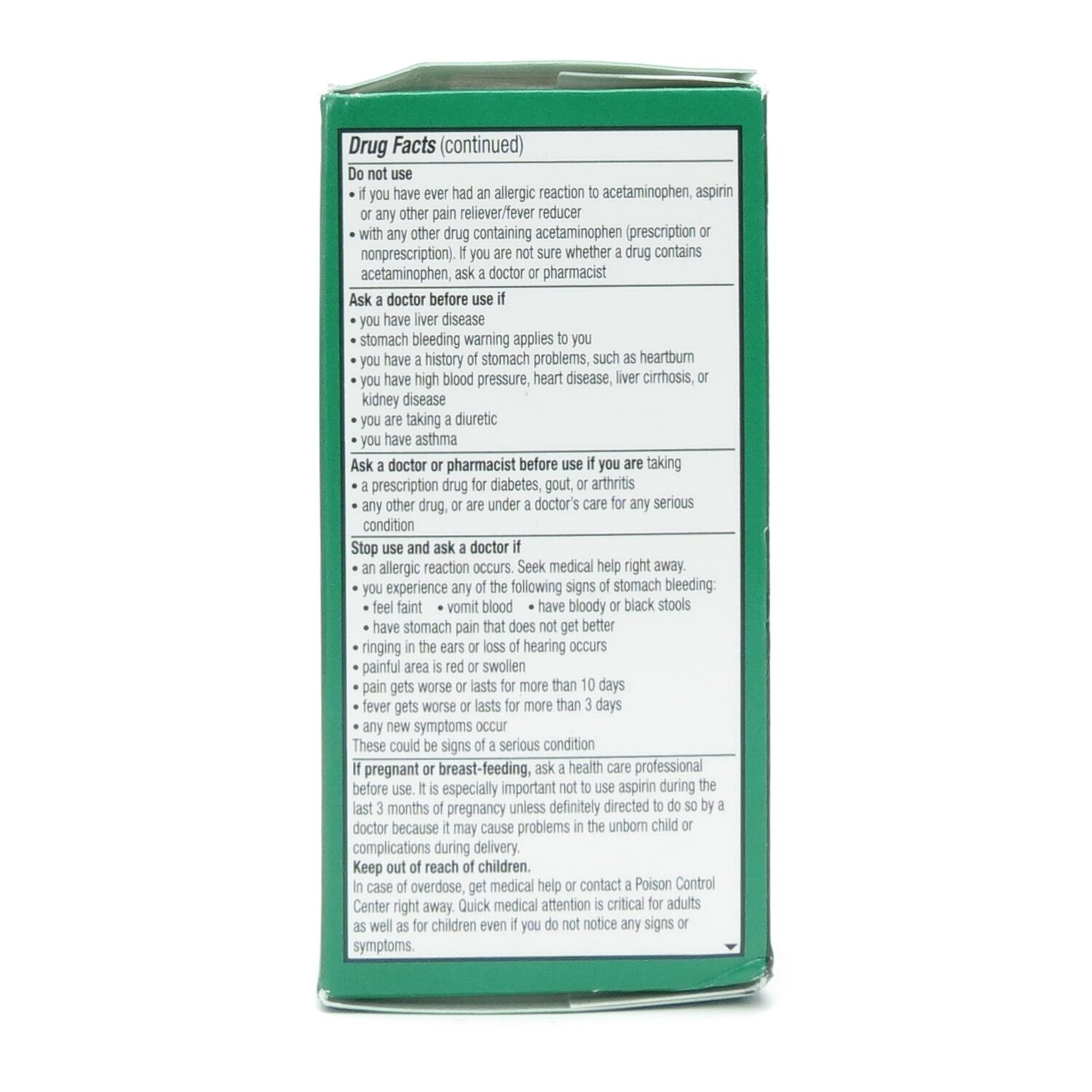 Excedrin® Extra Strength, 500mg, 100 Caplets/Bottle | McGuff