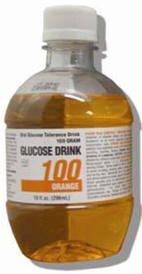 Glucose Tolerance Test, 100gm 10 ounce, Orange, Each | McGuff