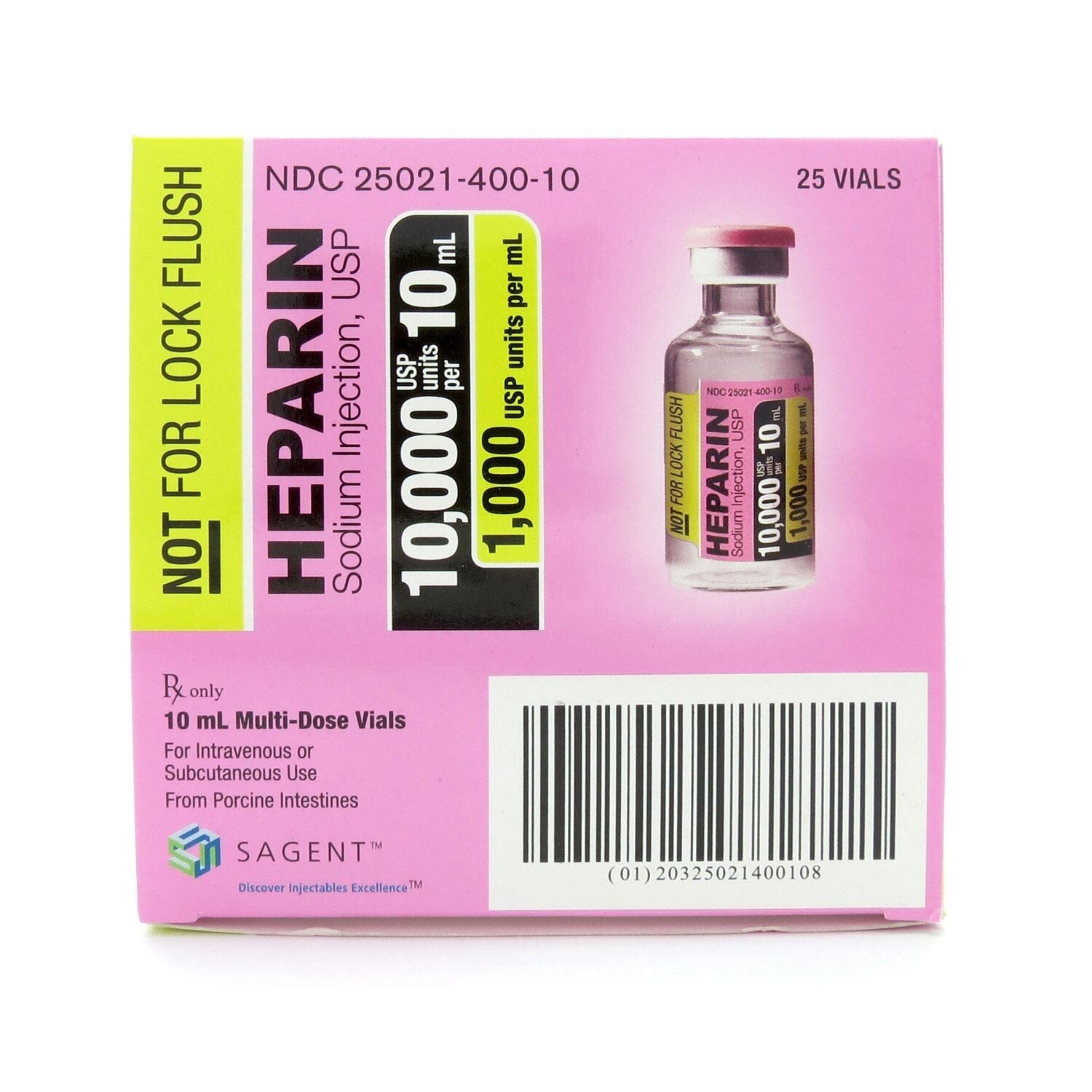 Heparin Sodium Injection, 25/Tray | McGuff