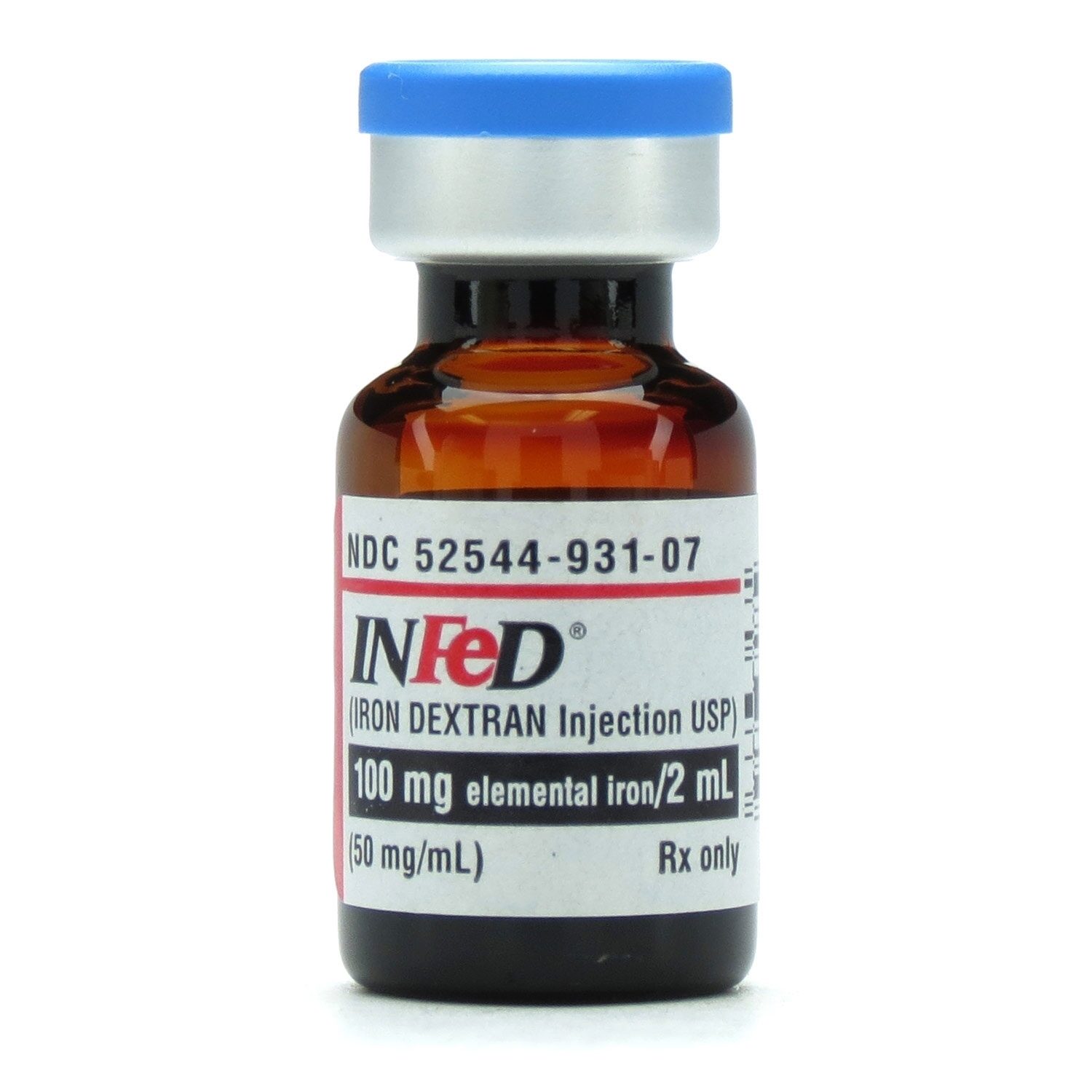Infed® Iron Dextran 50mg/mL Injection 2mL SDV | McGuff