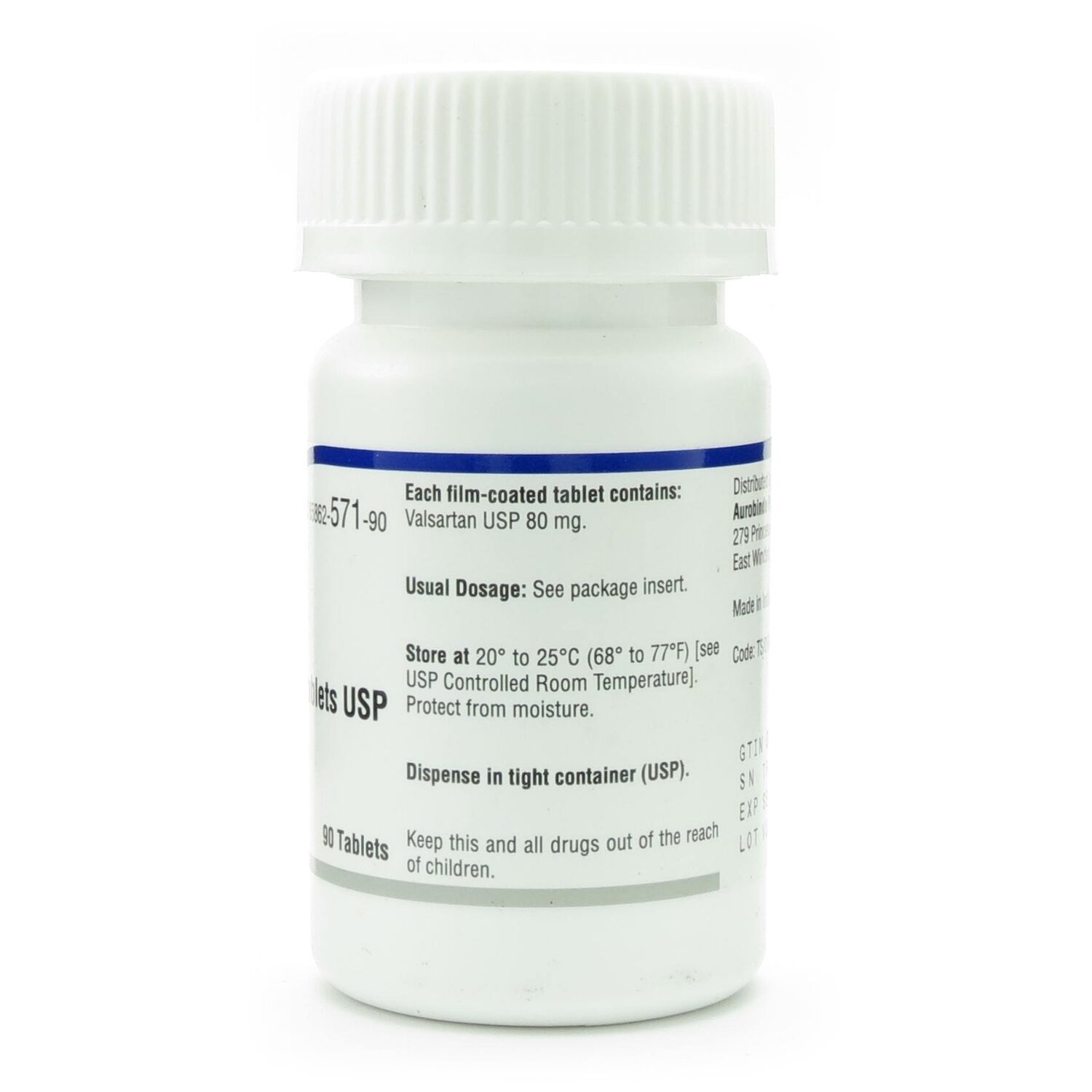 Valsartan, 80mg, 90 Tablets/Bottle | McGuff