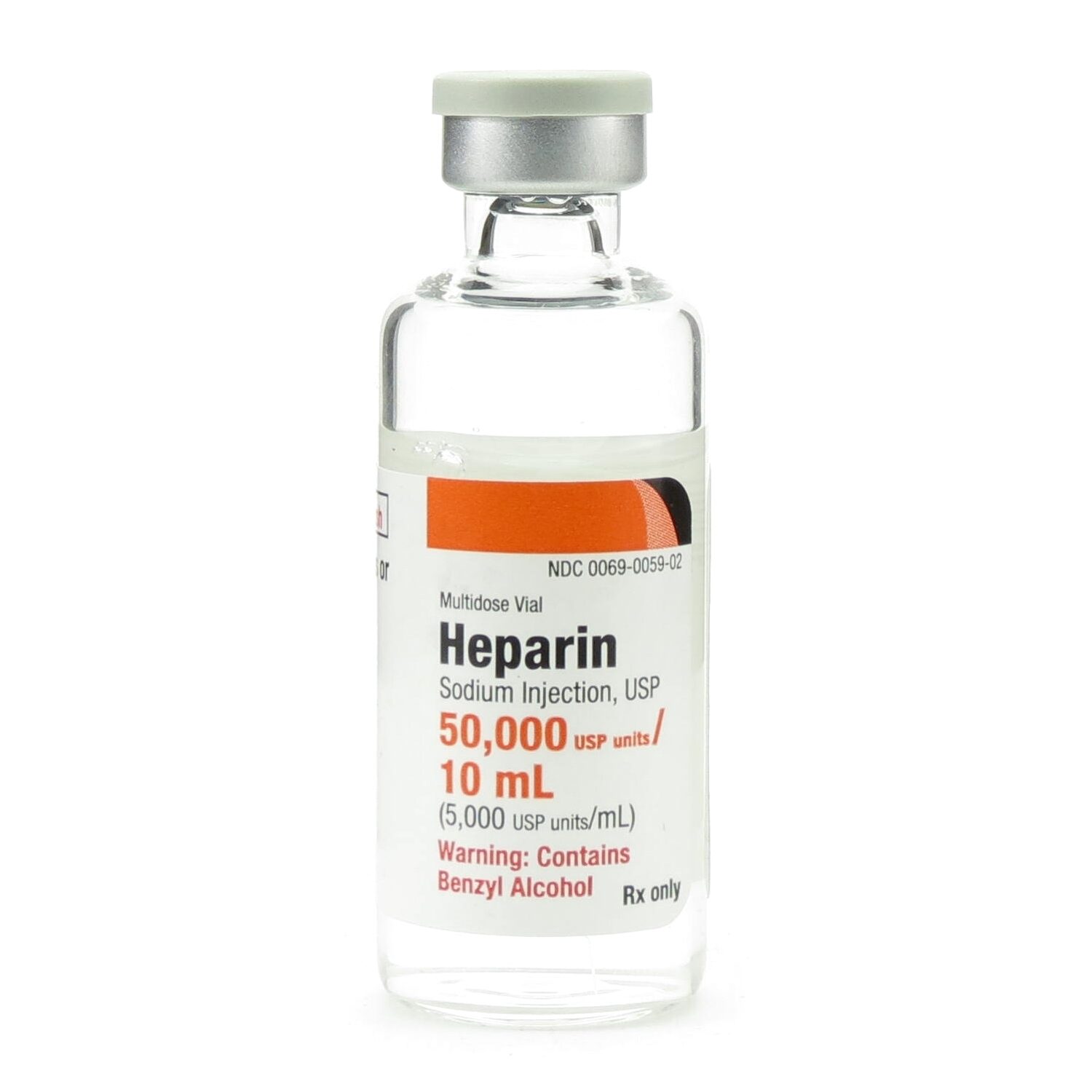 Heparin Sodium, 5,000U/mL, MDV 10mL Vial | McGuff