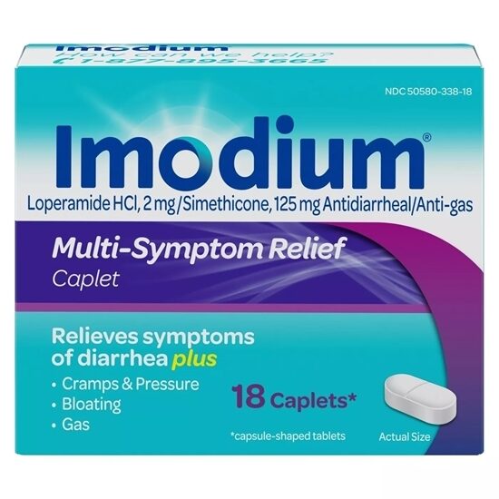 Imodium AD® (Loperamide HCl), 18 Caplets/Box | McGuff