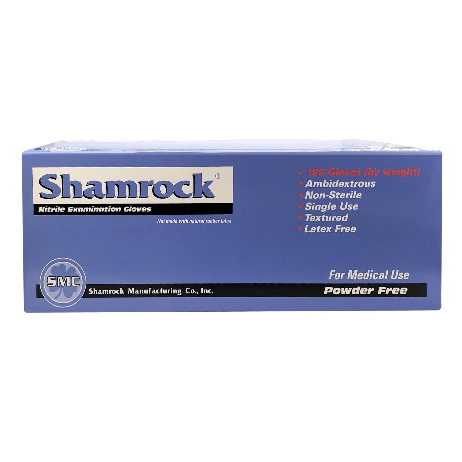 Shamrock SUPREME Exam Gloves Blue, 100/Box | McGuff