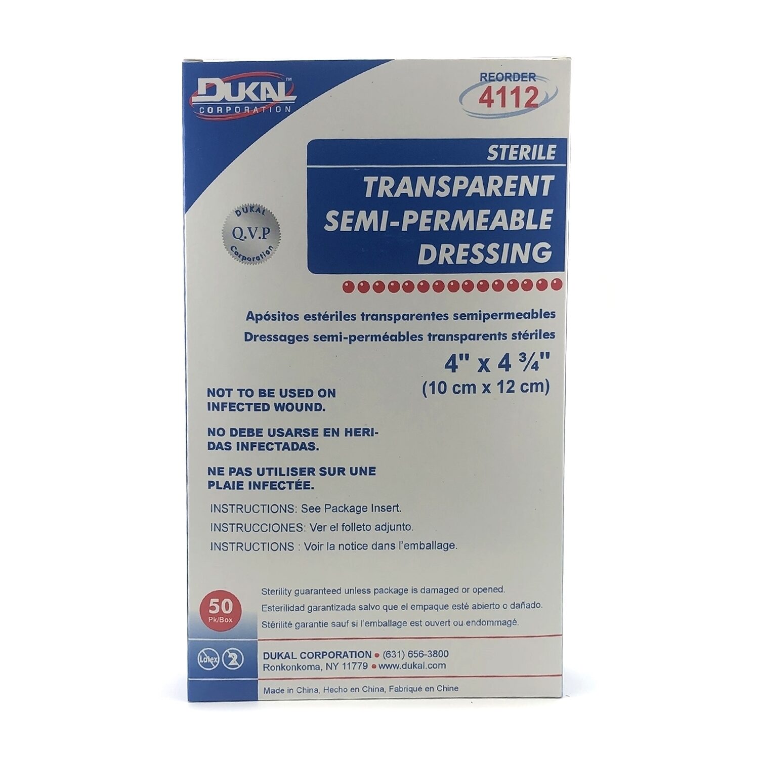 Transparent Dressings, Sterile, Semi-Permeable, Latex-Free | McGuff
