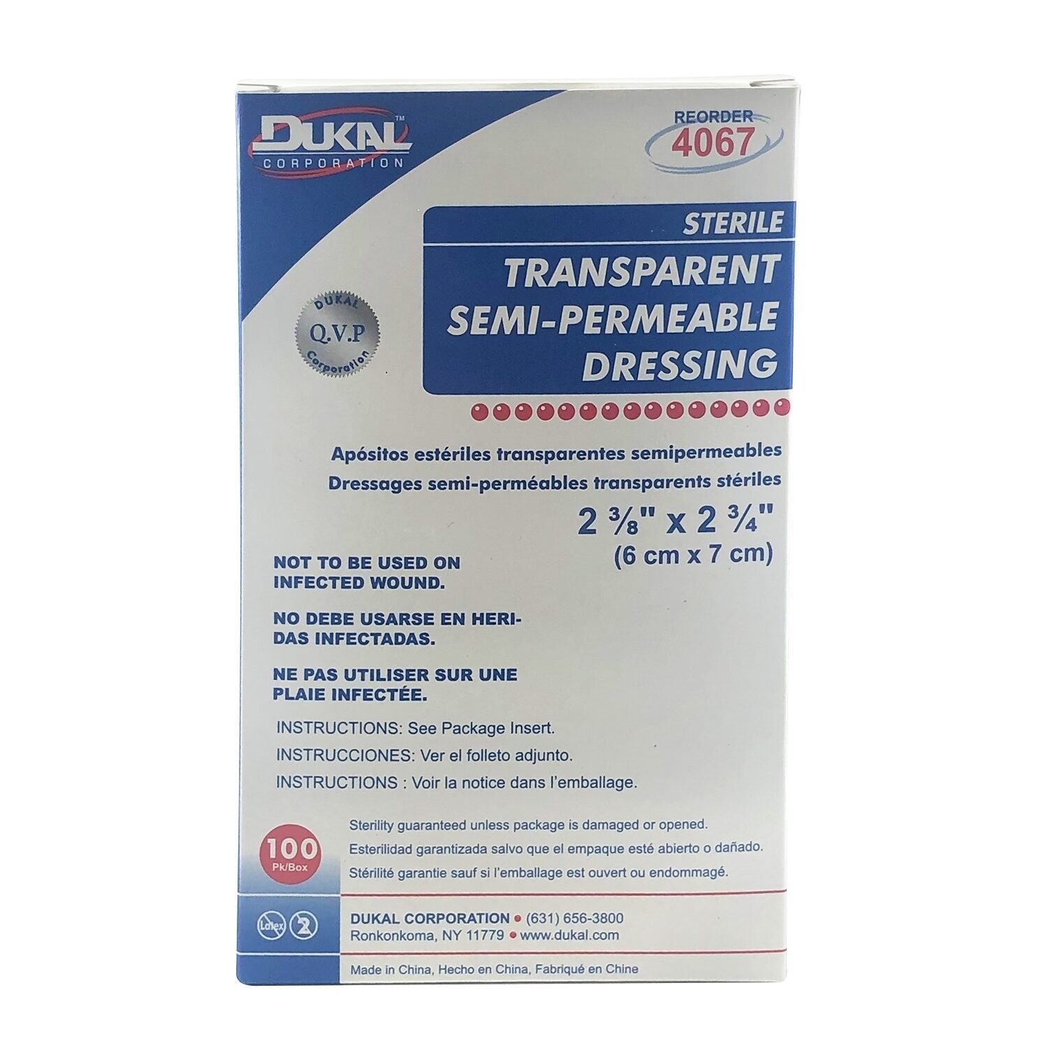 Transparent Dressings, Sterile, Semi-Permeable, Latex-Free | McGuff