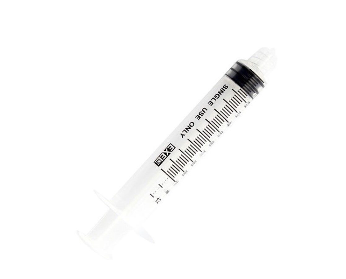 10cc-12cc Syringe, Luer-Slip, No Needle, w/cap, Exel, Sterile, 100/Box ...
