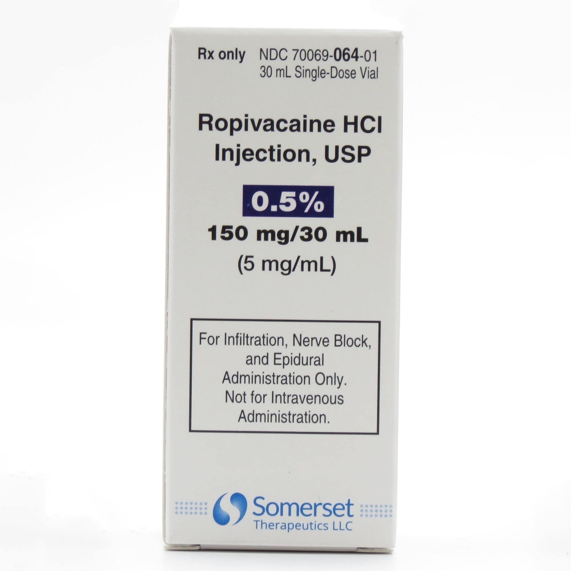 Ropivacaine HCL, 0.5% (5mg/mL), SDV 30mL | McGuff