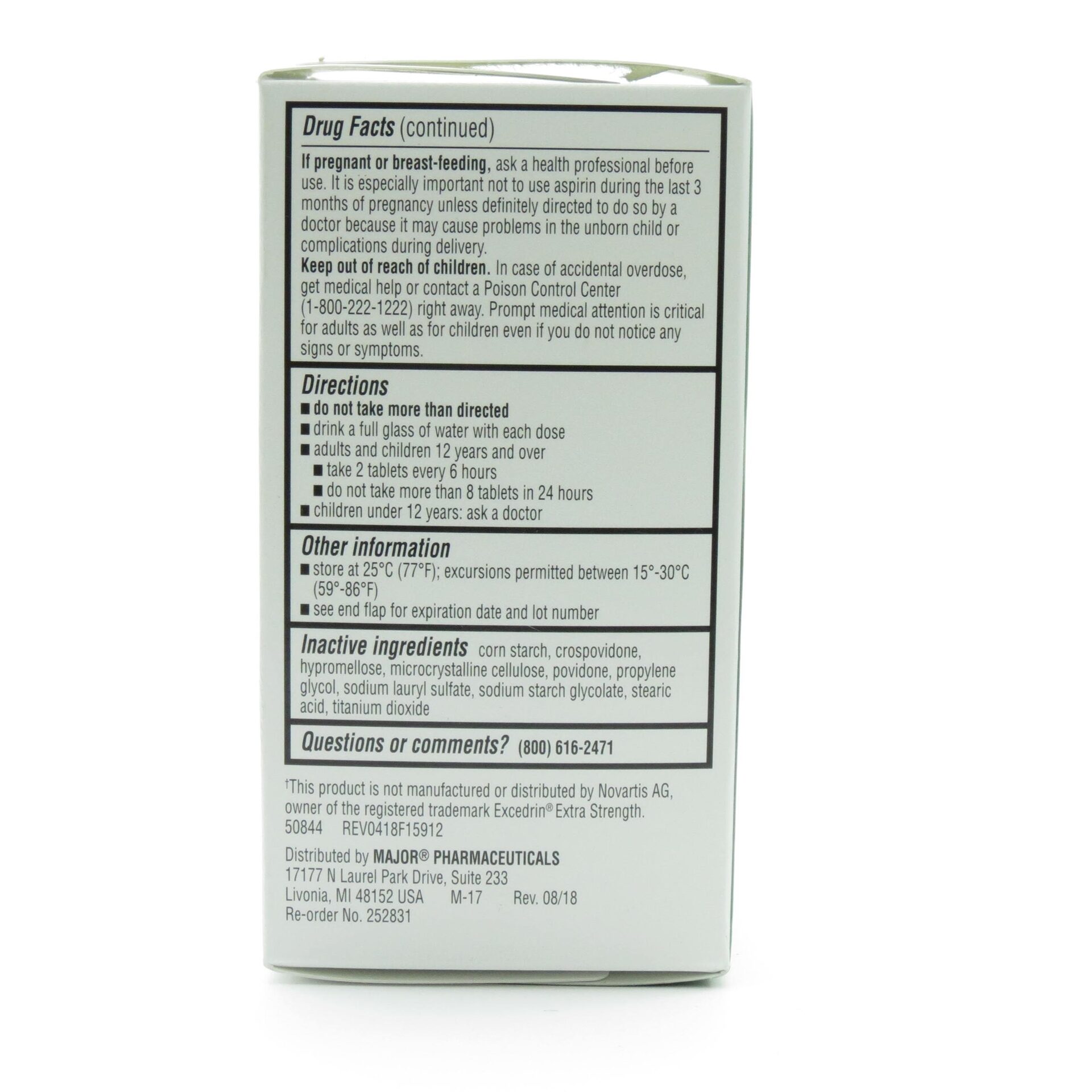 Pain Reliever Plus (Generic Excedrin), Tablets 100/Bottle | McGuff