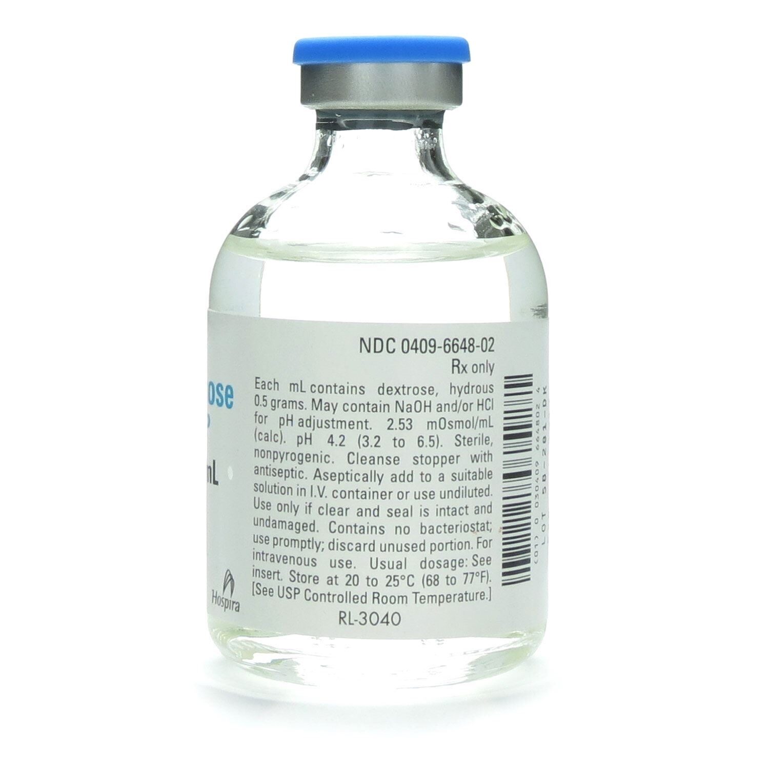 50% Dextrose Injection 0.5 g/mL, Fliptop Single Dose Vial 50 mL | McGuff