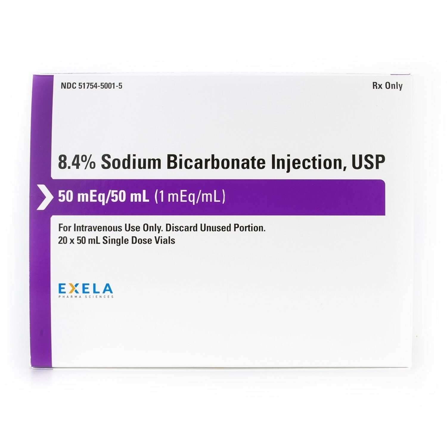 Sodium Bicarbonate 8.4%, 50mEq/vial, SDV, 50mL Vial | McGuff