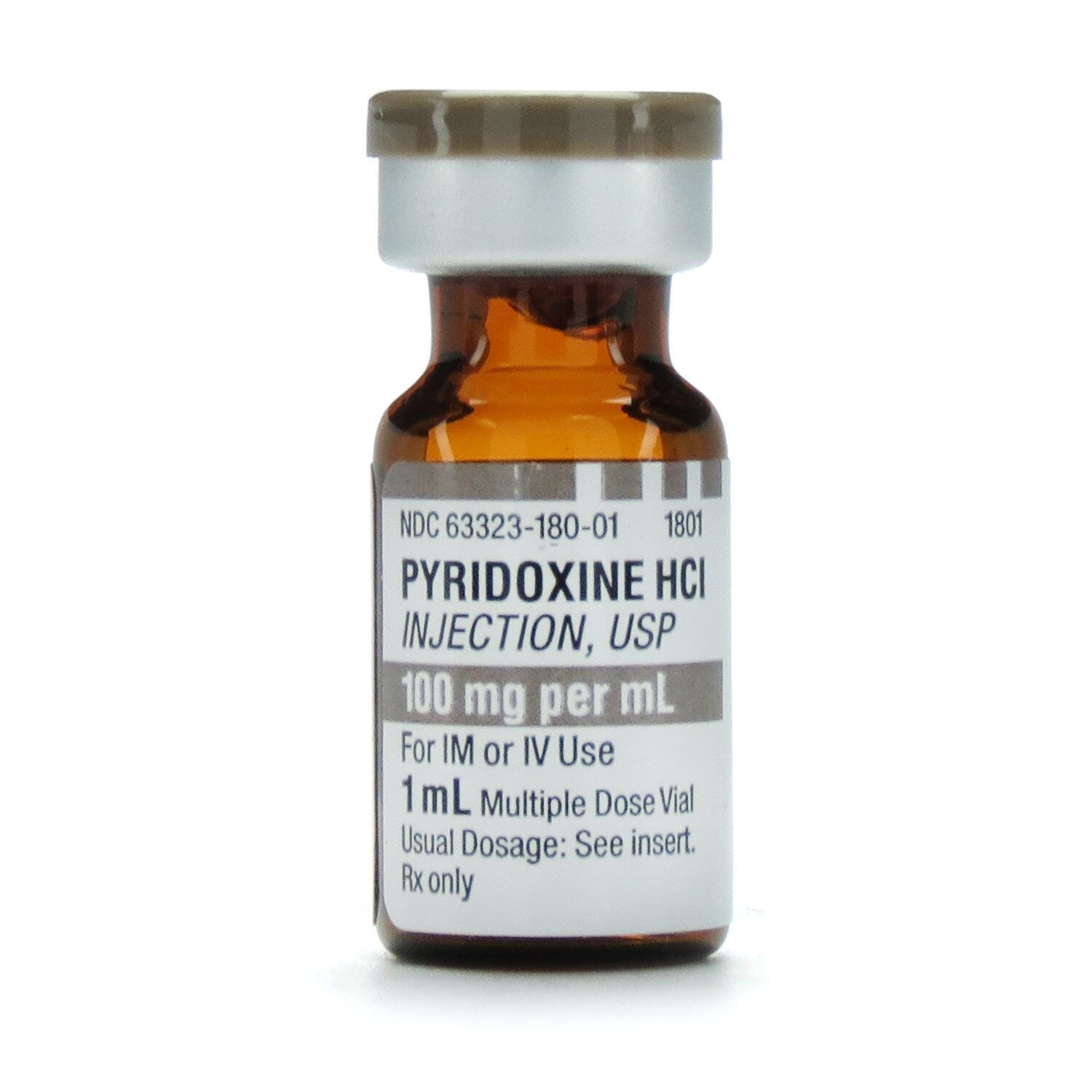 Pyridoxine HCl (Vitamin B6) 100mg/mL Injection 1mL MDV | McGuff