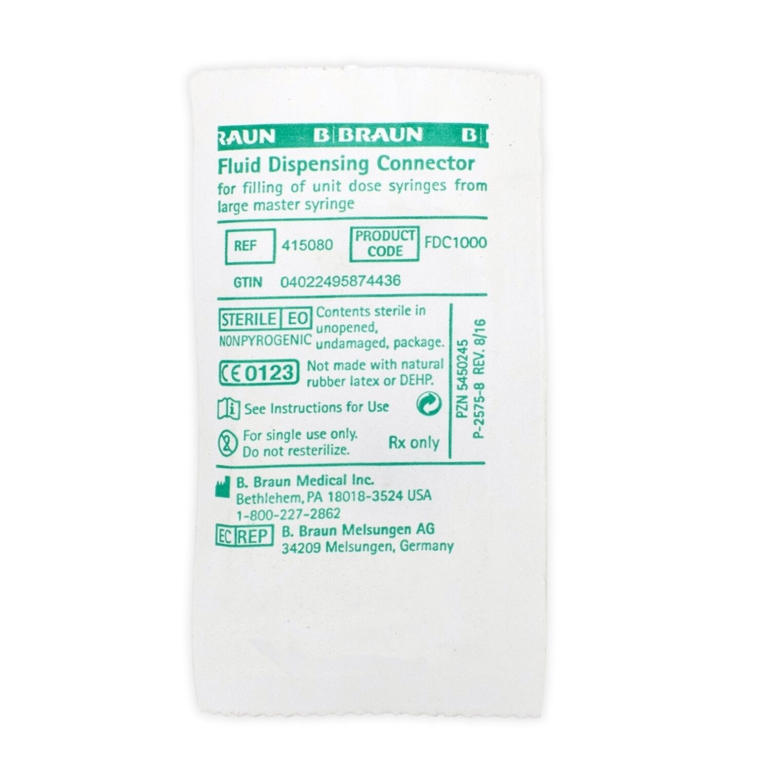 Transfer Device, Syringe to Syringe, Female Luer-Lock, Latex-free, DEHP ...