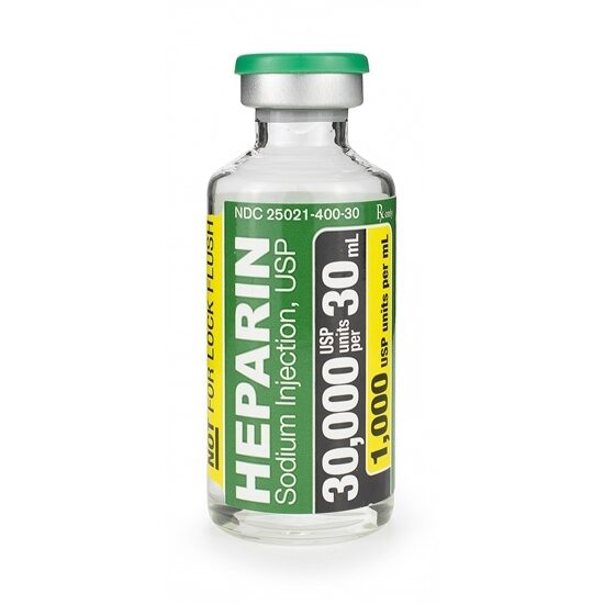 Heparin Sodium, 1,000U/mL, 30mL, MDV | McGuff Heparin Sodium, 1,000U/mL, 30mL, MDV | McGuff