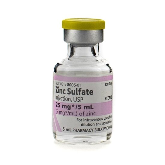 Zinc Sulfate Injection, 5mg/mL, SDV, 5mL Vial | McGuff