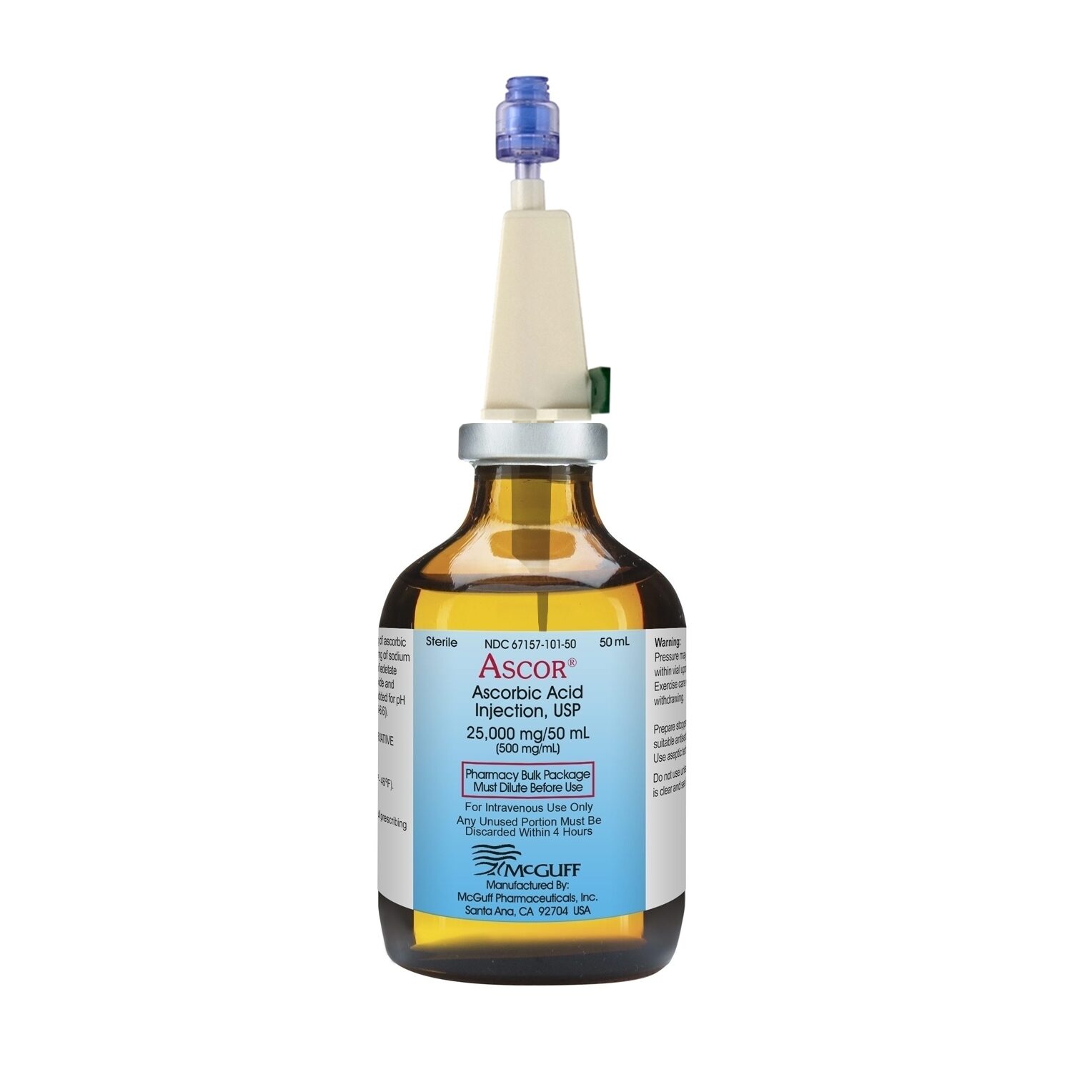 SWAN-LOCK® Dispensing Pin With Swabable Needle-Free Vial Adapter | McGuff