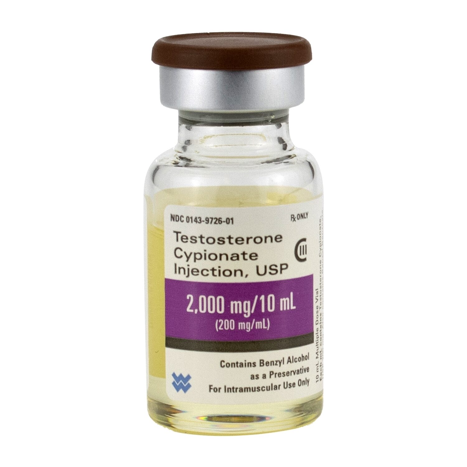 Testosterone Cypionate [c Iii] 200mg Ml Mdv 10ml Vial Mcguff