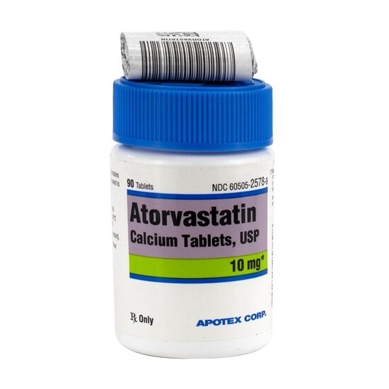 Atorvastatin Calcium, 10mg, 90 Tablets/Bottle | McGuff