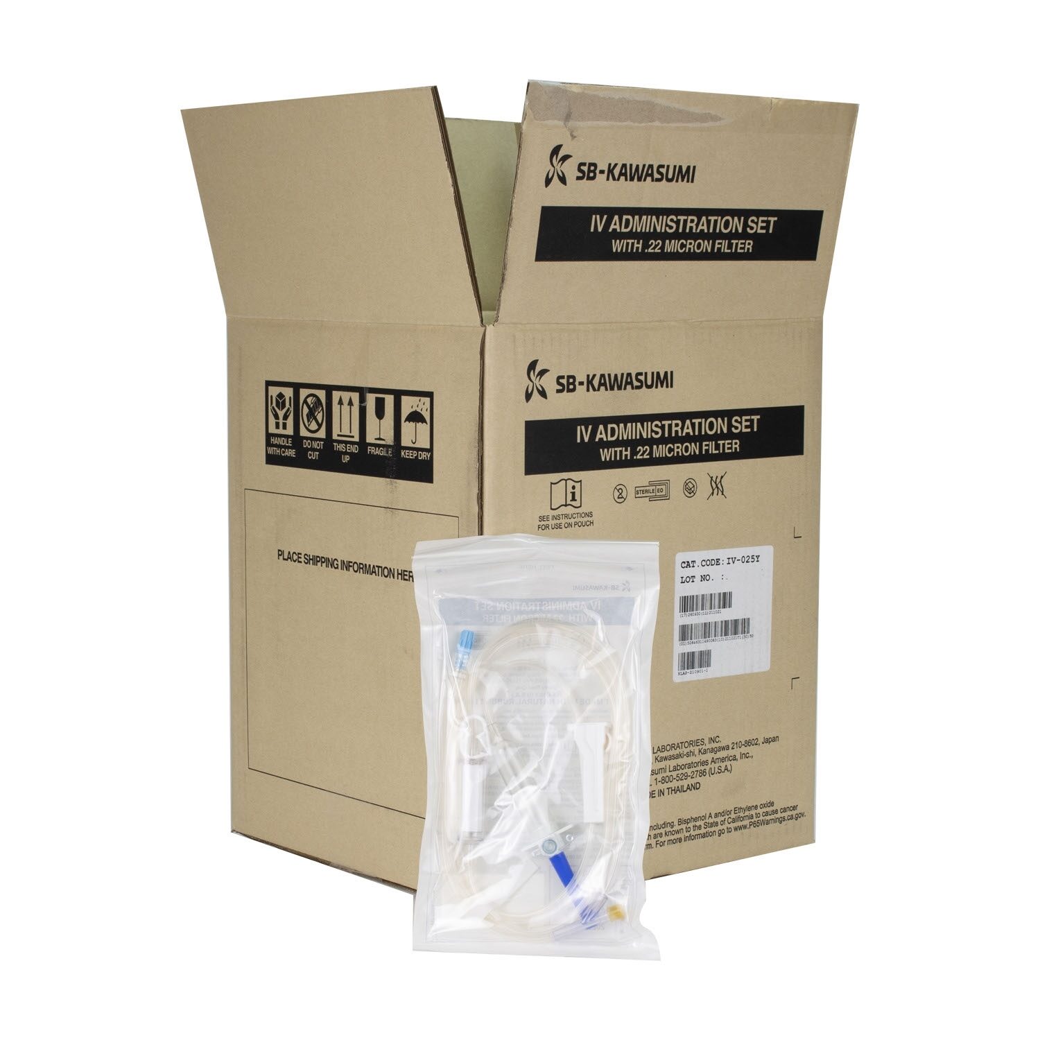 Kawasumi™ Primary IV Administration Set With 2 Pre-Pierced Injection ...