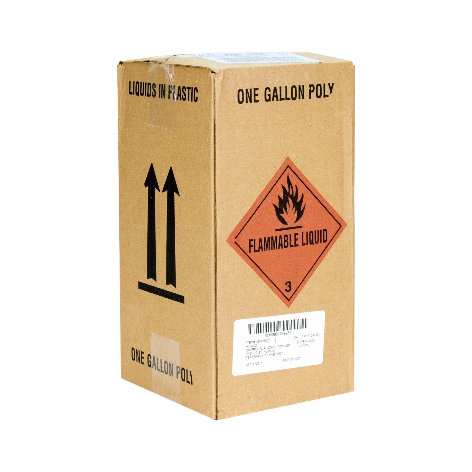 Alcohol, Isopropyl 70% (Rubbing) 1 Gallon | McGuff Alcohol, Isopropyl 70% (Rubbing) 1 Gallon | McGuff