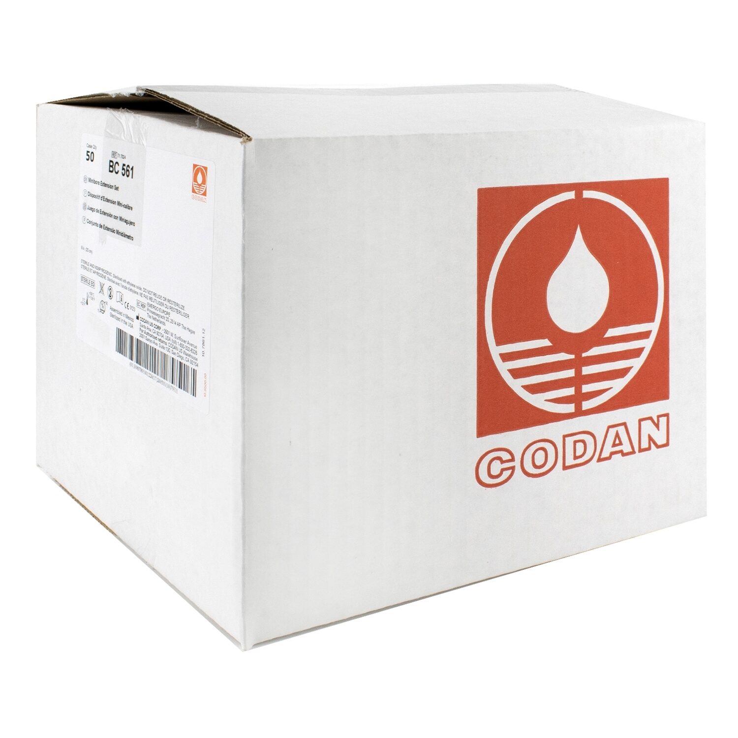 Codan® IV Extension Set, Mini Bore 8" Tubing Without Port | McGuff