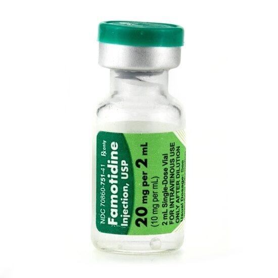 Famotidine, 10mg/mL, SDV, 2mL, 25 Vials/Tray Refrigerated | McGuff