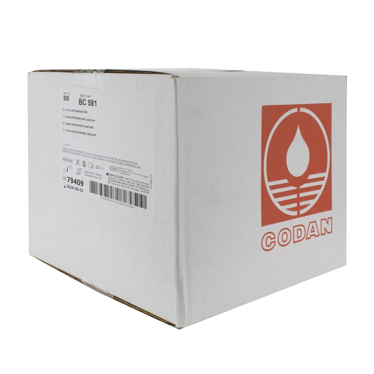 IV Extension Set, Regular Bore, Male Leur-Lock, Latex-free, DEHP-free ...