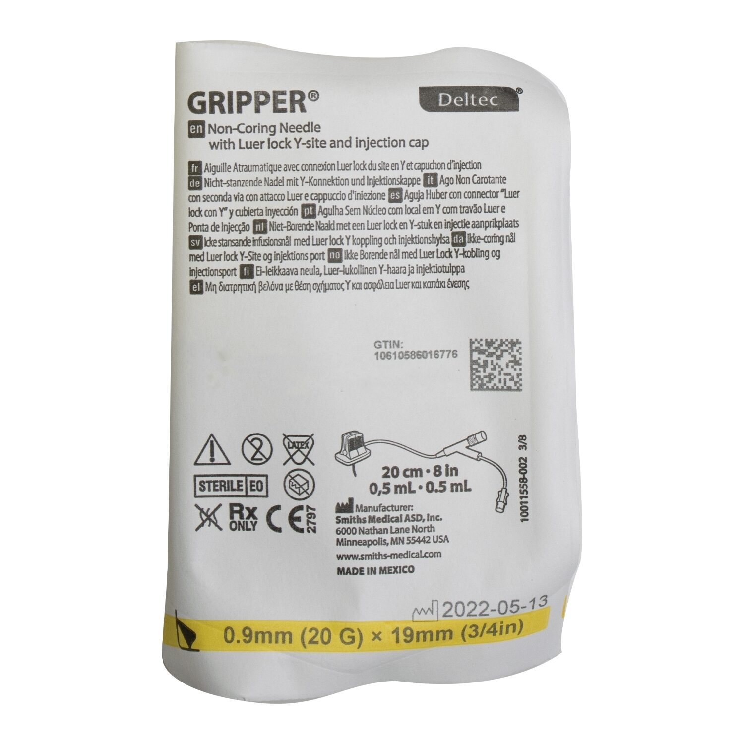 Port Access Infusion Set, 20G x 3/4", Y-Site, Gripper®, Latex-free ...