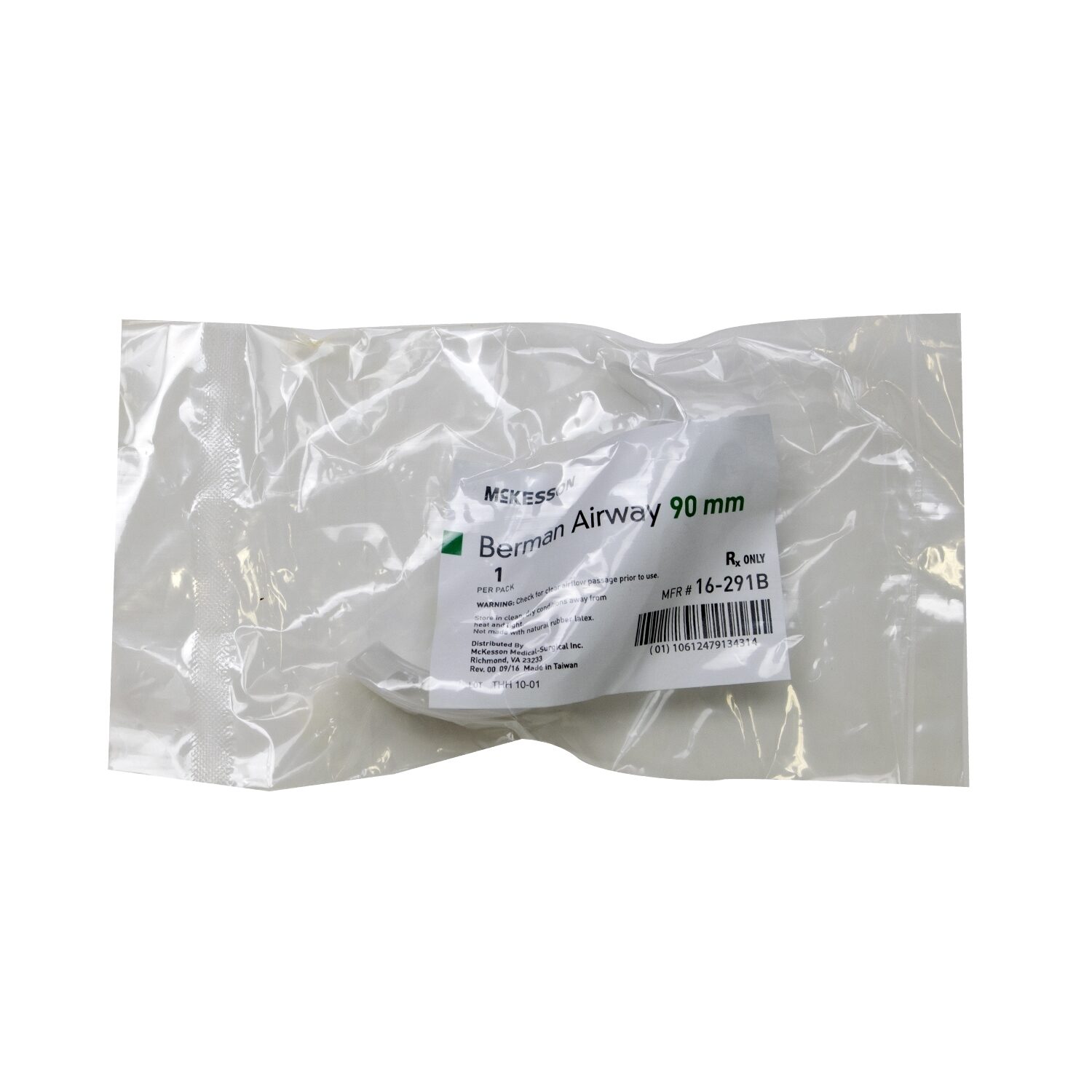 Airway, Oralpharyngeal, Berman, ISO Size 9/Traditional Size #3, White ...