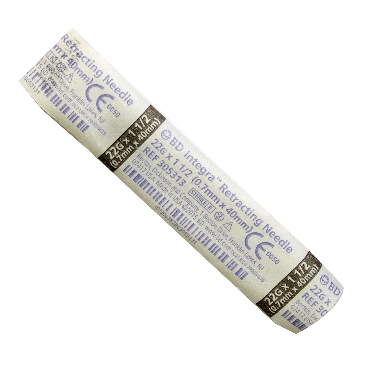 BD Integra™ Safety Hypodermic Needle, 100/Box | McGuff