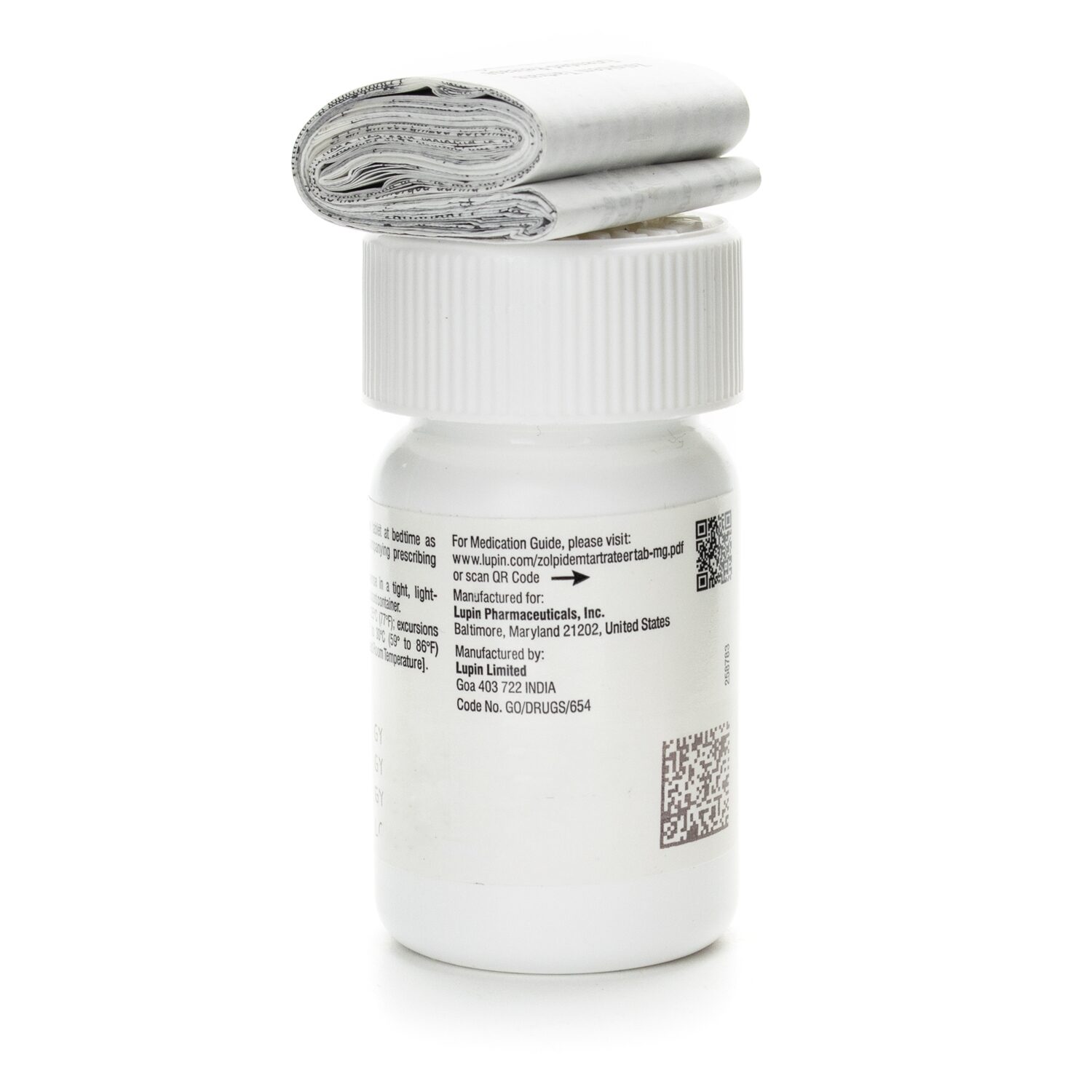 Zolpidem Tartrate Er C Iv 125mg Tablets 100bottle Mcguff 0986