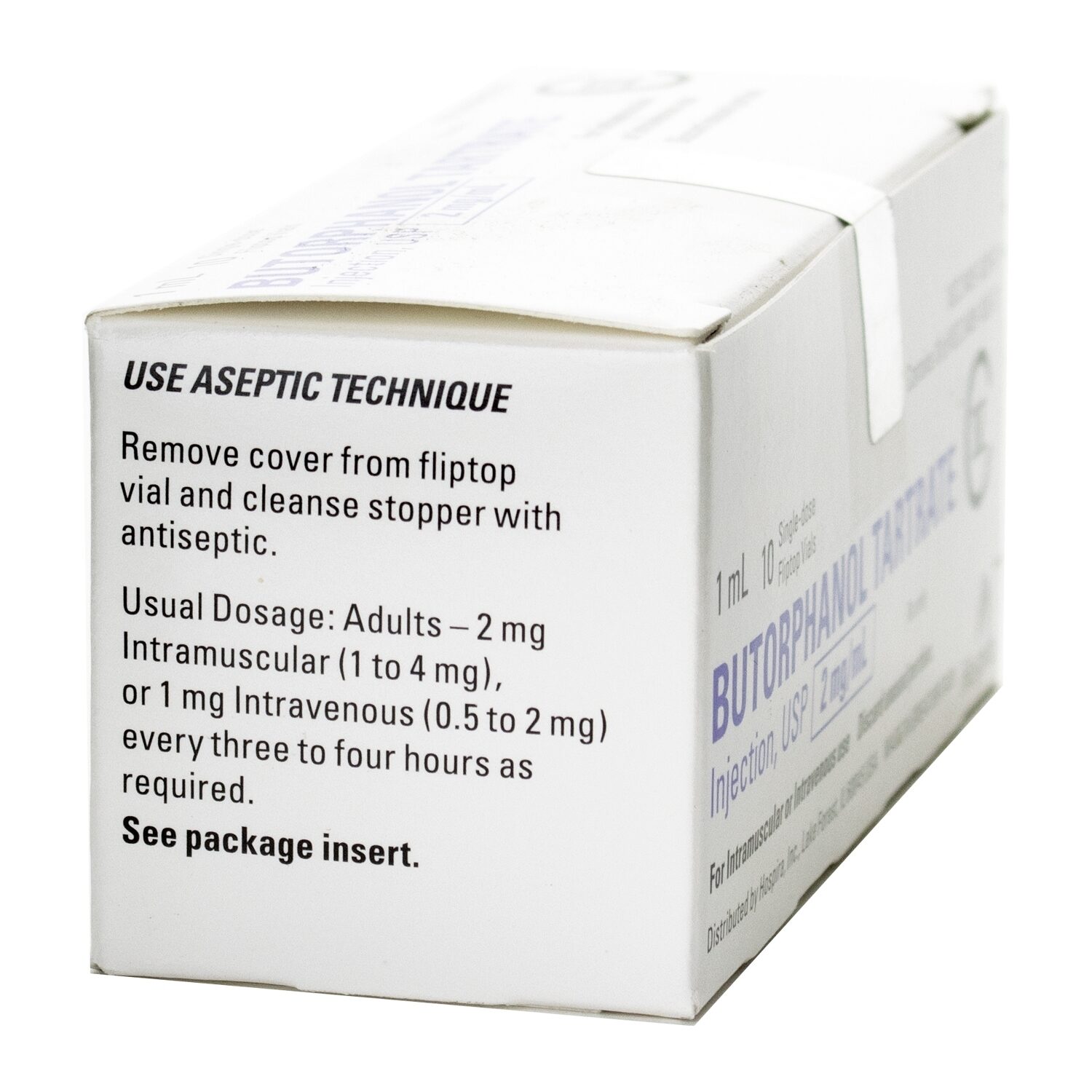 Butorphanol [C-IV], 2mg/mL, SDV, 1mL, 10 Vials/Tray | McGuff