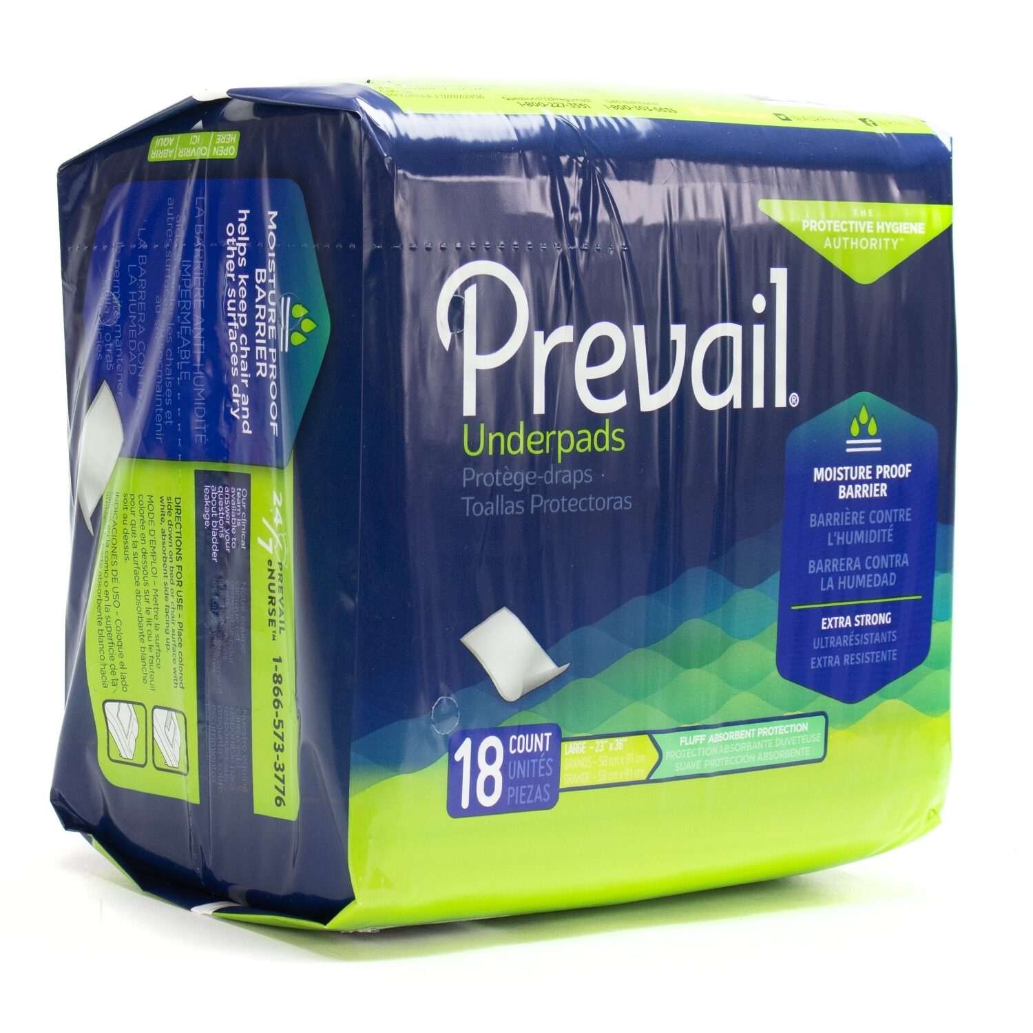 Prevail® Total Care™ Procedure Underpad 23" x 36", 72/Case | McGuff